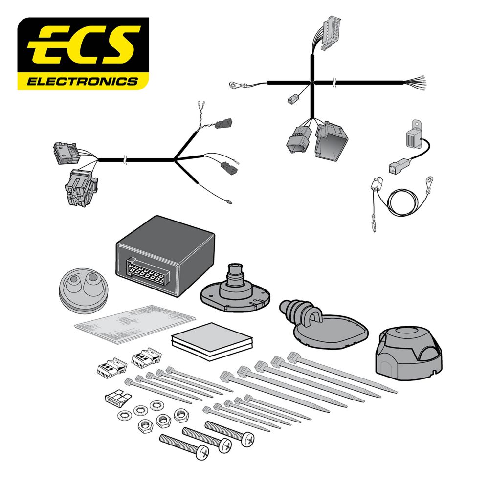 ECS 7 Pin Electric Wiring Kit Socket With Terminals For VW ID.7 2024-O ...